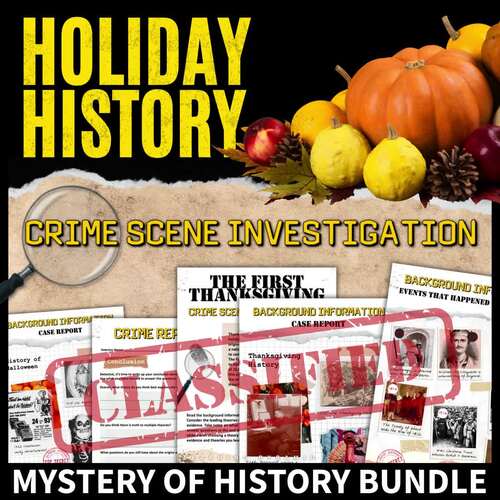 History of Holidays Around the World CSI Bundle Halloween Thanksgiving ...