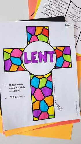 Lent | My Lenten Promise Craft | Catholic Religion Activity | TPT