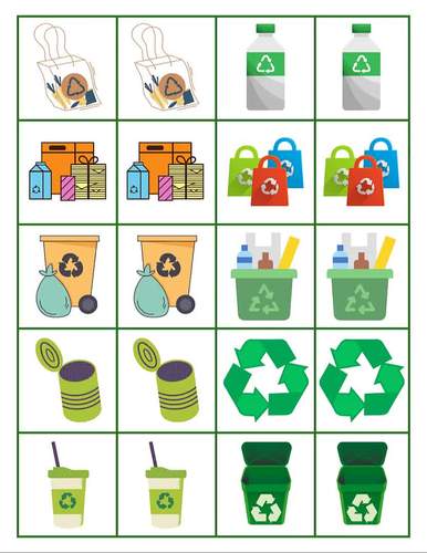 Earth Day Memory Game by The Wandering Sky | TPT