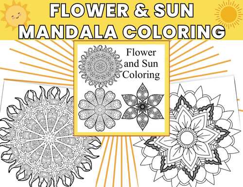 coloring page sun printable