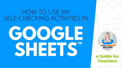 Function Notation Digital Activity for Google™ by Kate's Math Lessons