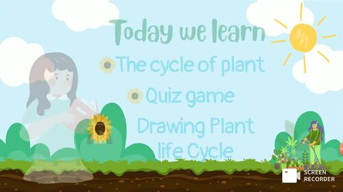 Plant Life Cycle PowerPoint Science Lesson Slides for 1st 2nd 3rd-6th