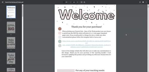 Classroom Decor - Boho and Neutral Dots: Posters and Bunting Bulletin ...