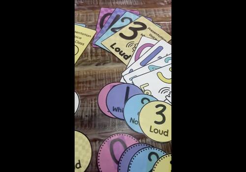 Voice Level Cards Chart Noise Level Posters Classroom Management 7 ...