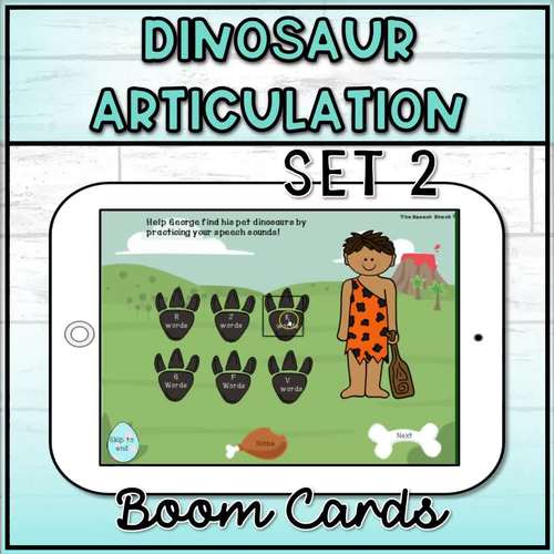 Dinosaur Articulation Boom Cards™ Set 2 by The Speech Shack | TPT