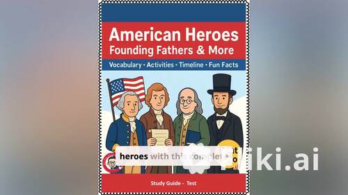 American Heroes Founding Fathers & More | Printable Social Studies ...