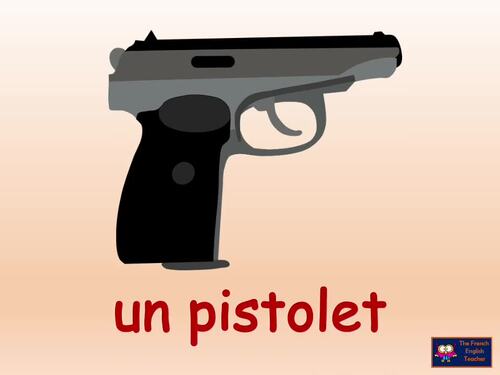 LE VOCABULAIRE DES ARMES - POWERPOINT on weapons vocabulary in French