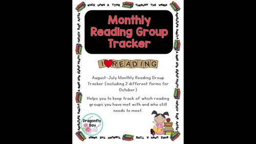 Reading Group Tracker For Small Intervention Groups by Dragonfly Bay