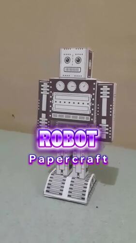 Printable Robot Papercraft | DIY 3D Coloring & Fine Motor Skills for Kids