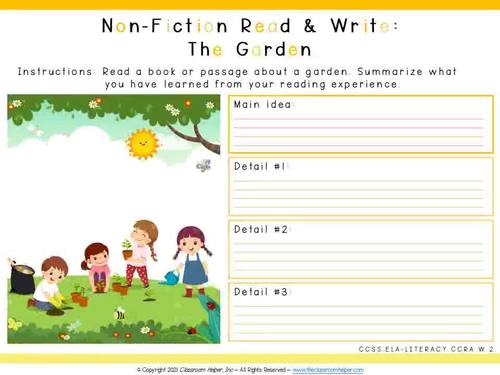 Writing Organizer for Non-Fiction | TPT