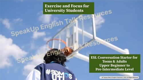 Personal Dev'p: Exercise & Focus| ESL Speaking Activity| Teens & Adults ...