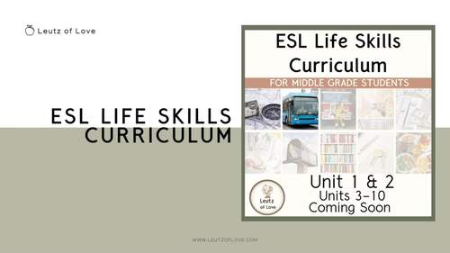 ESL Curriculum Growing Bundle by Leutz of Love | TPT