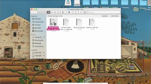 Mental Health Disorders Unit Assessment / Test | High School | TPT