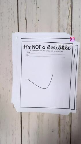 It's Not a Scribble Creative Writing and Writing Center Activity K-6th ...