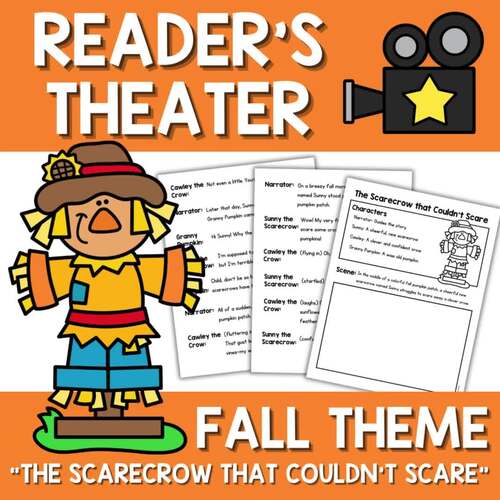 Fall Readers Theater | Scarecrow Skit Play Reading Activity Autumn ...