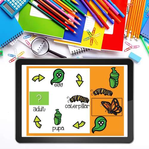 Butterfly Life Cycle BOOM Cards by Mrs Hoffer's Spot | TpT