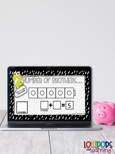 Digital | Interactive | Numbers of Me | All About Me |Google™ Slides