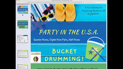 Pop Music Bucket Drumming - Party in the USA, Miley Cyrus - Easy Prep, Fun!