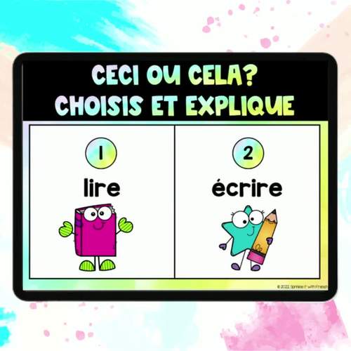 French Back to School Oral Communication Activities and Games | TpT