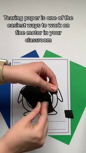 Penguin Tear Art Craft | Winter Craft | Fine Motor by ThatKinderMama