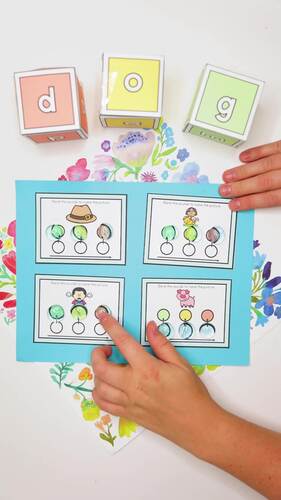 Phoneme Blending Activities for Short Vowel Words, Blends & Digraphs