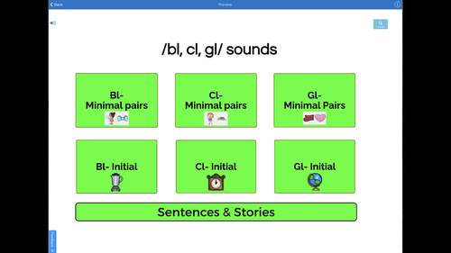 Bl, Cl, Gl Sounds (BOOM CARDS) by Super Power Speech | TPT