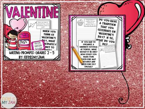 Valentines Day Writing Prompts | Digital Included by Fifth is my JAM