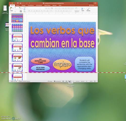 Spanish Stem-changing Verbs Interactive PowerPoint Game Distance Learning