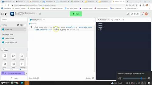 Intro To Python Programming Assignment 5 Python Dictionaries Tpt