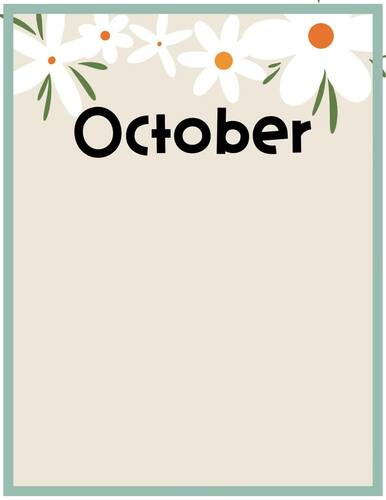 Retro Boho Daisy Themed Birthday Display Calming Classroom Decor⎮Editable