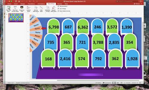 PowerPoint Math Games Multiplication Division Large Numbers Expanded Form