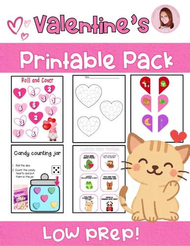 Valentine's Day Printable pack by Missdprek | TPT