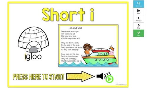 Short i Shared Reading, Interactive Activities | Boom Cards™ | Distance ...