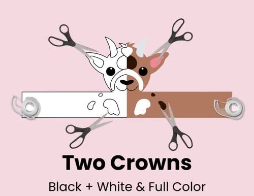 Goat Crown / Party Hat / Mask / Costume / Animal / Headband ** Two ...