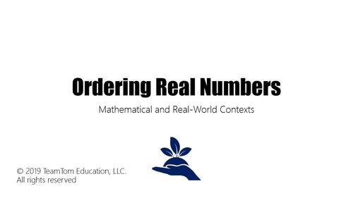 Ordering Real Numbers Task Cards by Team Tom | TPT