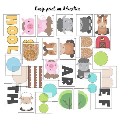 Farm Classroom Bulletin Board Kit | Editable Farm-tastic Class Sign