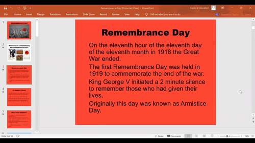 REMEMBRANCE DAY Assembly by Explore Education Resources | TPT