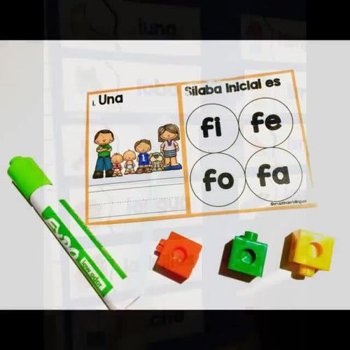 CENTROS con las Sílabas Iniciales BUNDLE by sruizkinderbilingual