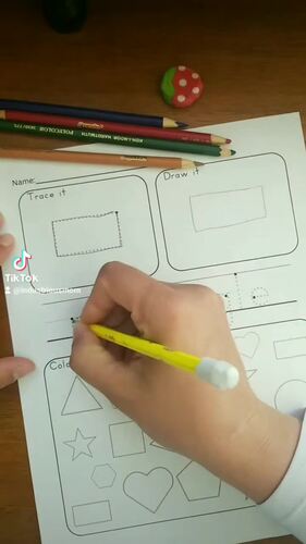 2D Shapes Bundle for Kindergarten and Preschool with trace, draw, find ...