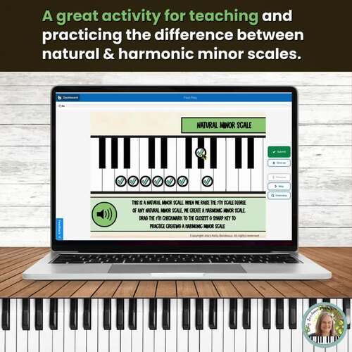 Natural Minor & Harmonic Minor Scales BOOM™ Cards - Digital Minor Scale ...