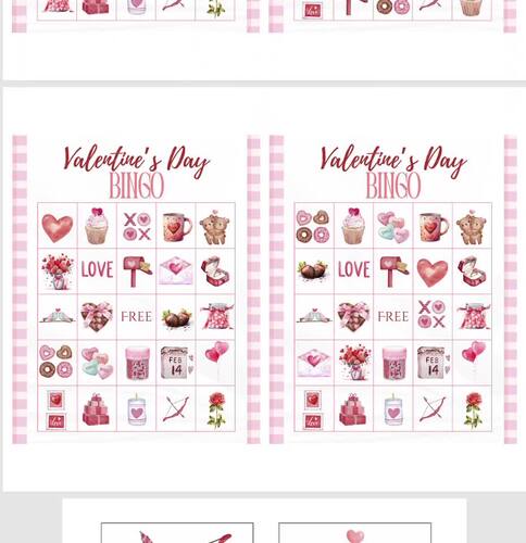 Valentine’s Day Bingo | Printable Classroom Game | TPT
