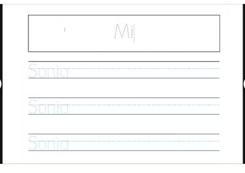 Editable Name Writing Skills Exercise Practice Name Trace Paper ...