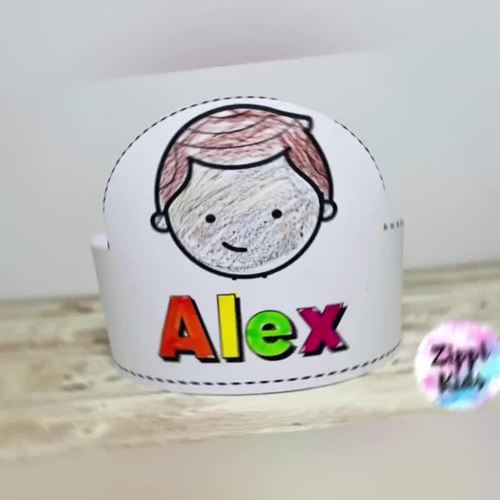 Name Crowns/Hats, Name Practice, All About Me Name Craft, Name Tracing ...