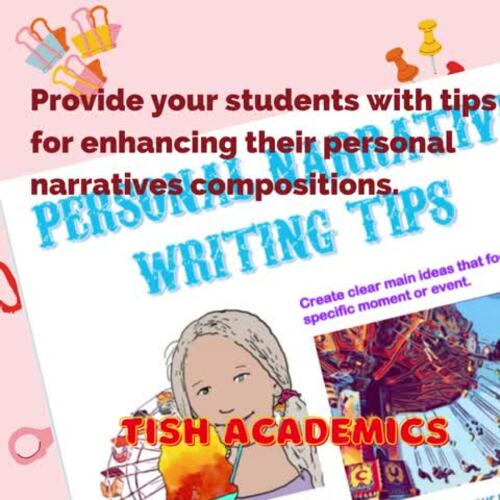 Personal Narrative Writing Tips Anchor Chart by TISH Academics | TPT