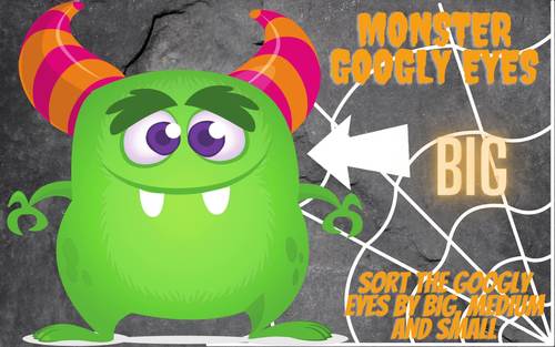 Halloween Monster Googly Eyes- Size Sorting by Flamazing Designs by ...