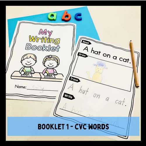 Read Draw Trace Write Beginning Writing Bundle | Decodable Sentences