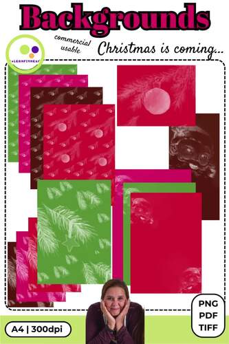 Backgrounds Santa Claus / Christmas | Digital Papers by Lernfitness