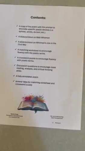 Complete High School ELA Lesson on Whitman's "For You O Democracy"