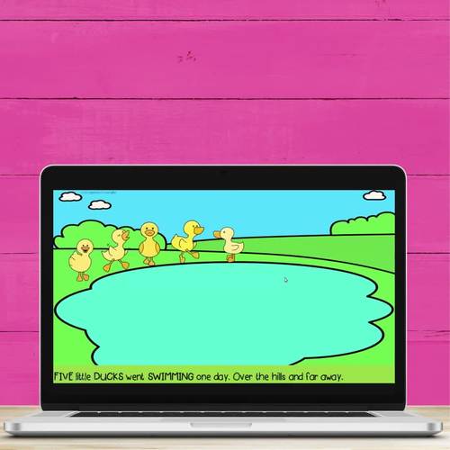 Circle Time: 5 Little Ducks - Interactive Song Book, Boom Deck & Printables