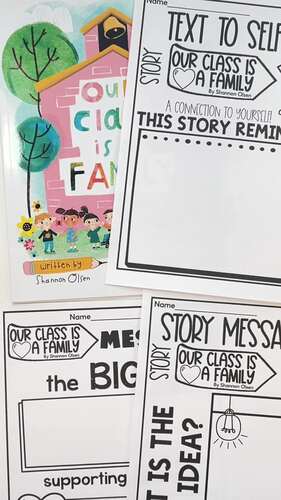 Our Class is a Family Activity Book Companion Back to School | TPT